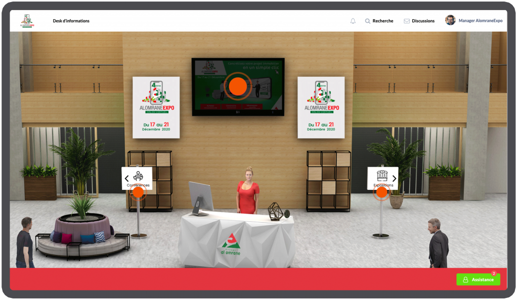 Upfairs, plateforme de salon virtuel - Lifemoz